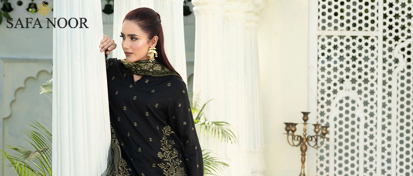 3 Piece Unstitched Suits for Women – Safa Noor Khaddar Sale – SafaNoor